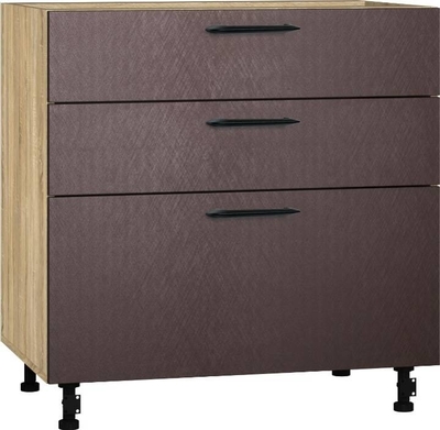 Köögikapp BlanKit D80.s3 Sonoma+BrushBronze.M369 M – OPTIMUS MÖÖBEL